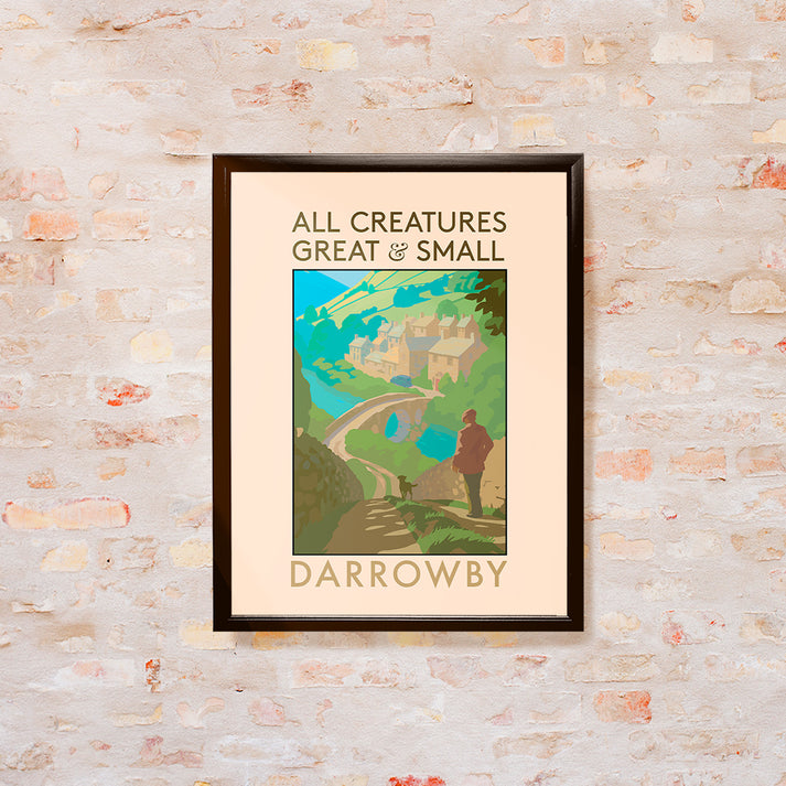 All Creatures Great and Small Scenic Walk to Darrowby Art Print – All ...